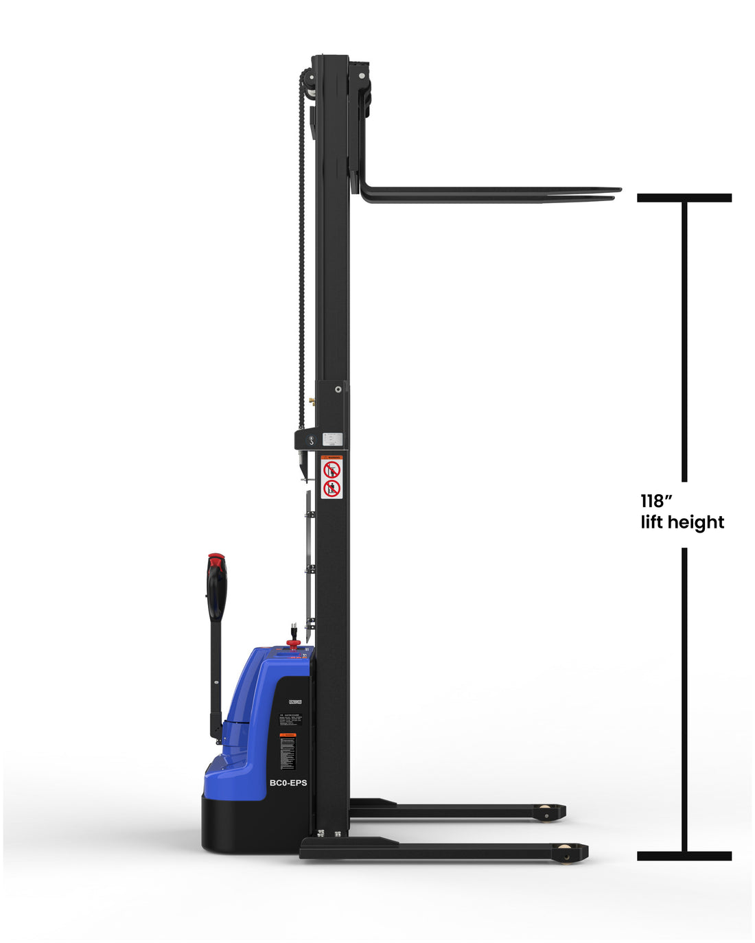 STRADDLE LEG STACKER 118" LIFT | BLUECO